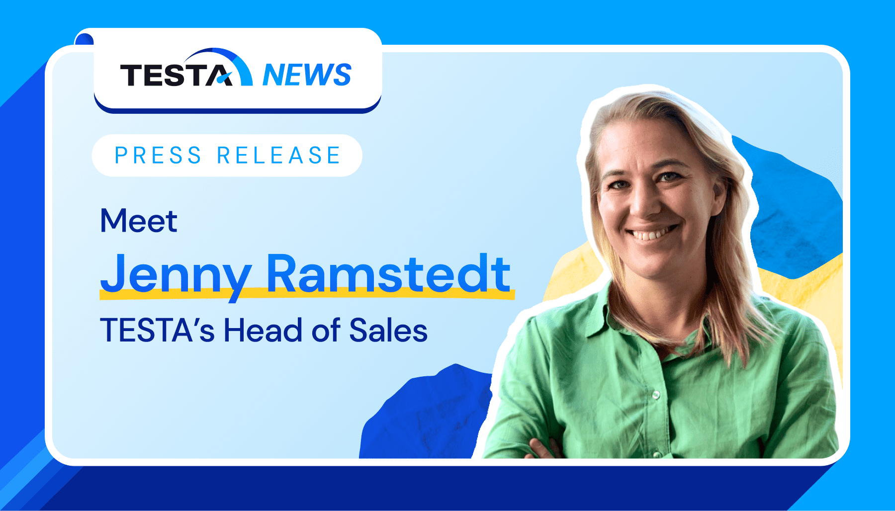 TESTA press release: Jenny Ramstedt as the Head of Sales